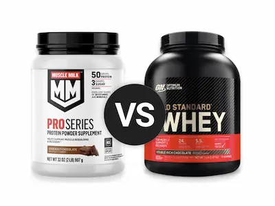 Muscle Milk Pro vs Optimum Gold Standard | ProteinPowder.com