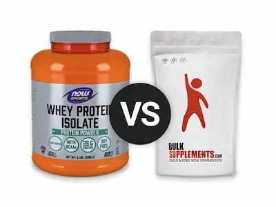 BulkSupplements Isolate vs NowSports Isolate | ProteinPowder.com