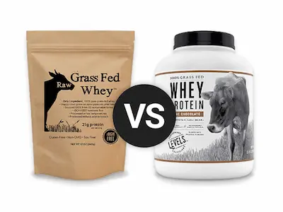 Levels Grass-Fed vs Raw Grass-Fed | ProteinPowder.com