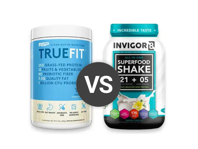 RSP TrueFit vs Invigor8 Superfood Shake | ProteinPowder.com