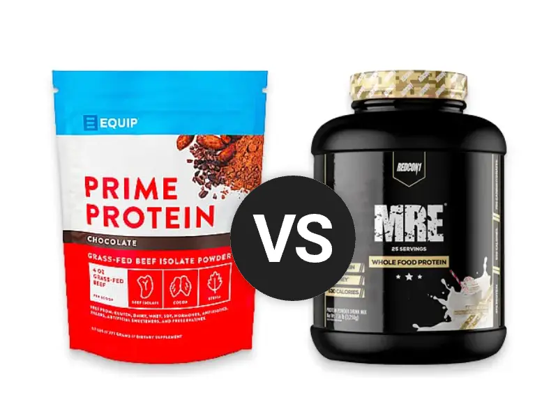 Equip Prime Protein vs REDCON1 MRE | ProteinPowder.com