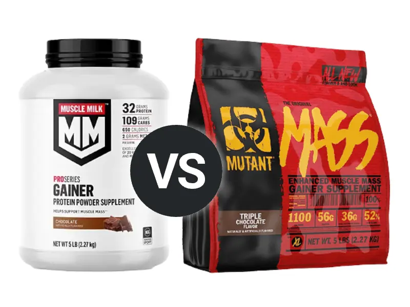 Mutant Mass vs Muscle Milk Pro Gainer | ProteinPowder.com