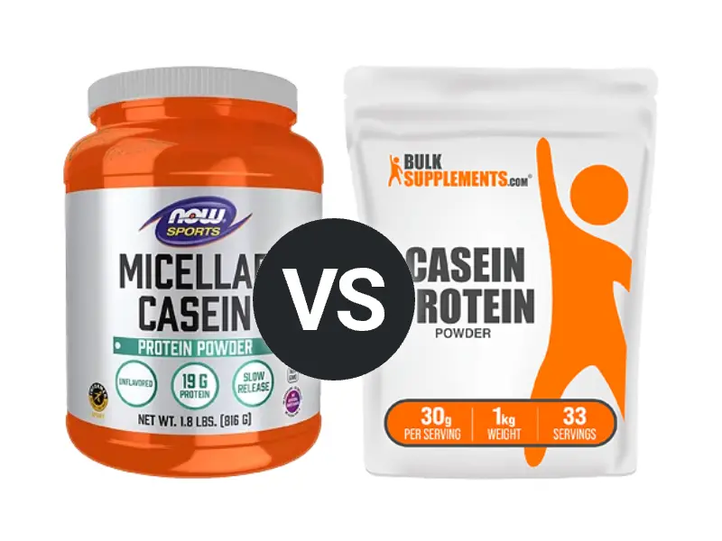 NOW Sports Casein vs Bulk Supplements Casein | ProteinPowder.com