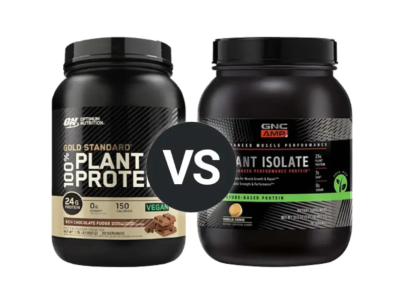 Optimum Gold Standard Plant vs GNC AMP Plant