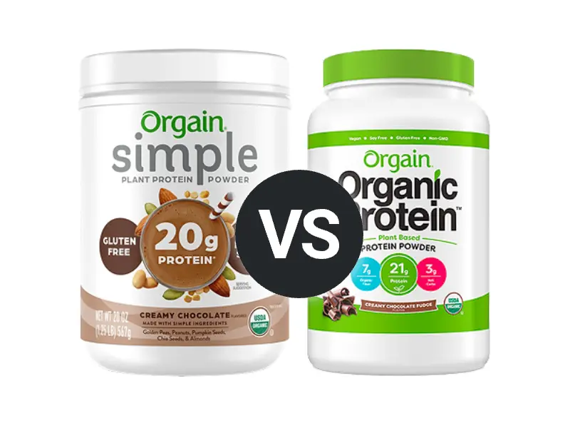 Orgain Simple vs Orgain Orgainic Protein | ProteinPowder.com